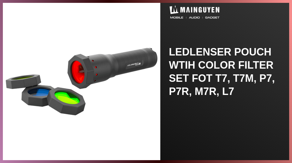 LedLenser Pouch wtih Color Filter Set fot T7, T7M, P7, P7R, M7R, L7 ...
