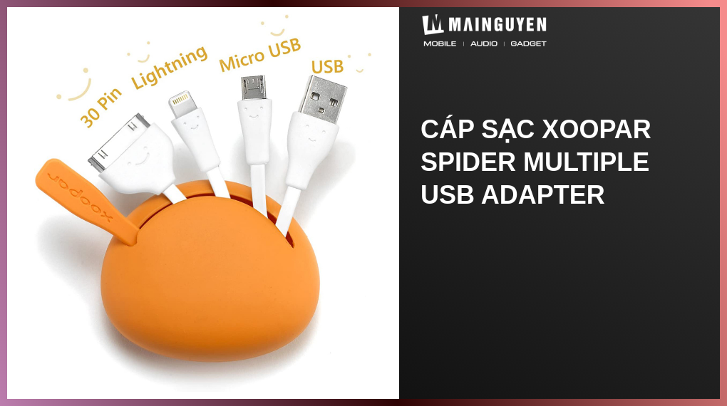 Cáp sạc Xoopar SPIDER multiple USB adapter(A07786) | mainguyen.vn