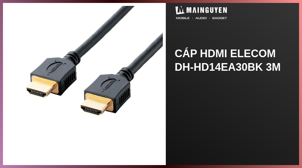 Cáp HDMI Elecom DH-HD14EA30BK 3m(L11057) | mainguyen.vn