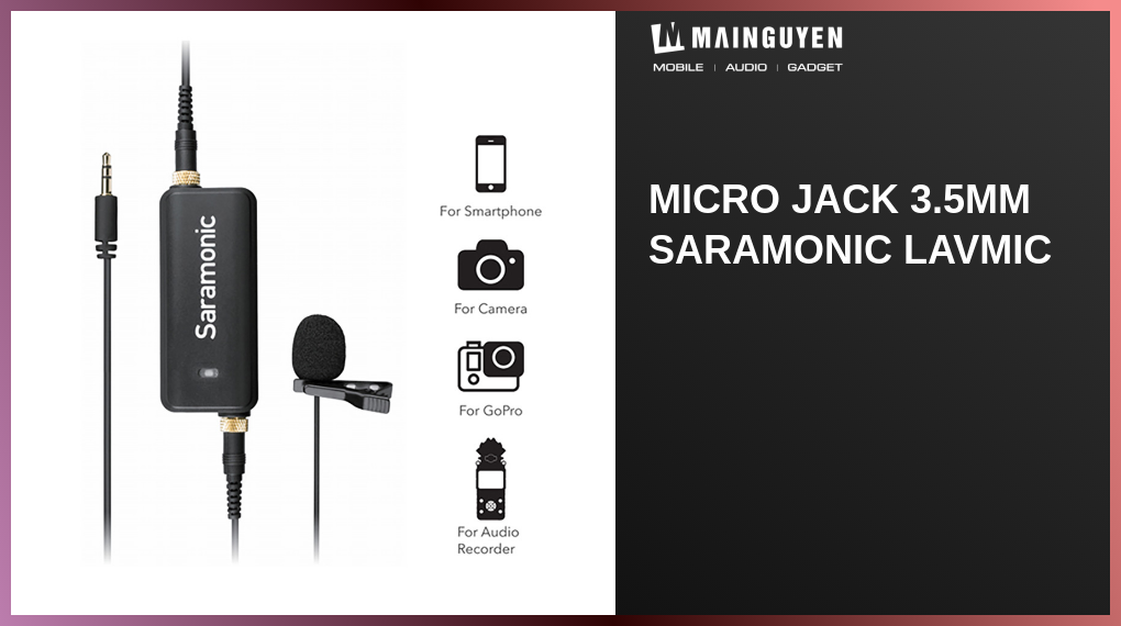 Micro jack 3.5mm Saramonic Lavmic(O12834) | mainguyen.vn