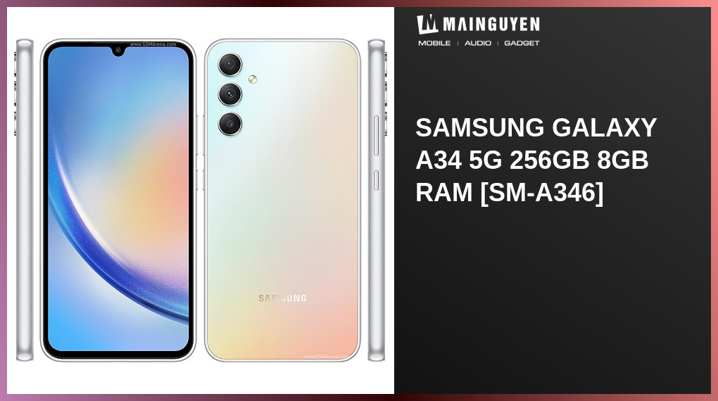 Samsung Galaxy A34 5G 256GB 8GB RAM [SM-A346](P51540) | mainguyen.vn