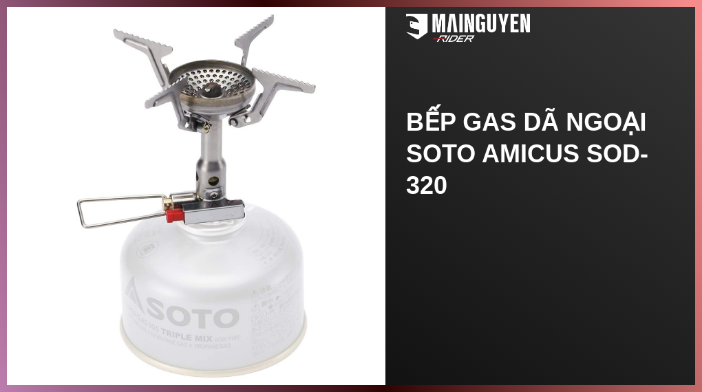 Bếp Gas dã ngoại Soto Amicus SOD-320(CO51559) | mainguyenrider.com