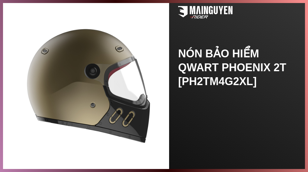 Nón bảo hiểm Qwart Phoenix 2T [PH2TM4G2XL](HMS52159) | mainguyenrider.com