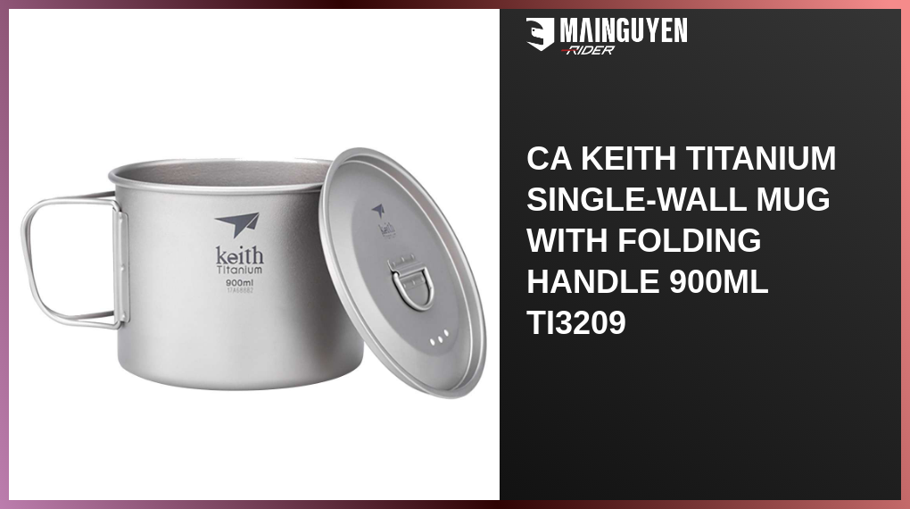 Ca Keith Titanium Single-Wall Mug with Folding Handle 900ml Ti3209 ...
