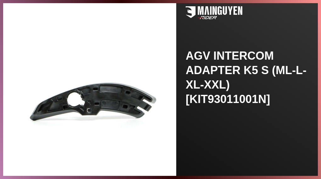 AGV Intercom Adapter K5 S (ML-L-XL-XXL) [KIT93011001N](HMS53595 ...