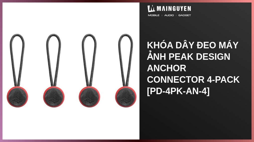 Khóa dây đeo máy ảnh Peak Design Anchor Connector 4-Pack [PD-4PK-AN-4 ...