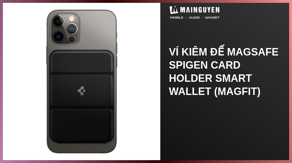 Ví kiêm đế Magsafe Spigen Card Holder Smart Wallet (Magfit)(PKT55074 ...