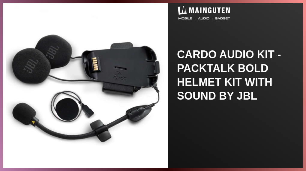 Cardo Audio Kit - Packtalk Bold Helmet Kit with Sound By JBL(PKT55569 ...