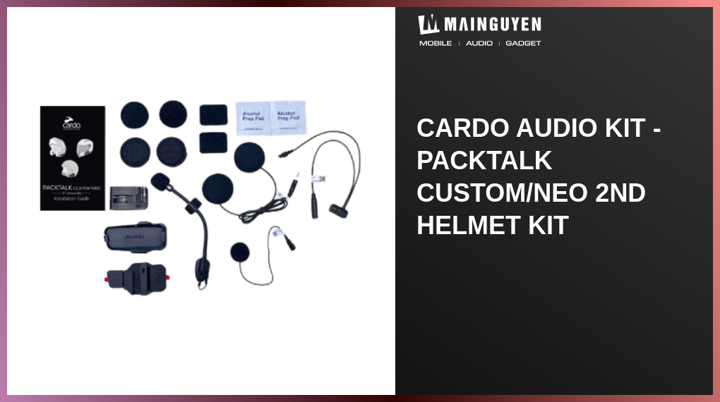 Cardo Audio Kit - Packtalk Custom/Neo 2nd Helmet Kit(PKT55571 ...
