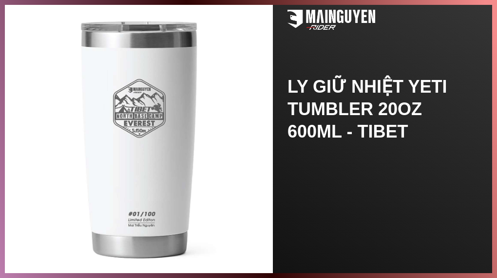 Ly giữ nhiệt Yeti Tumbler 20oz 600ML - Tibet(CO56340) | mainguyenrider.com