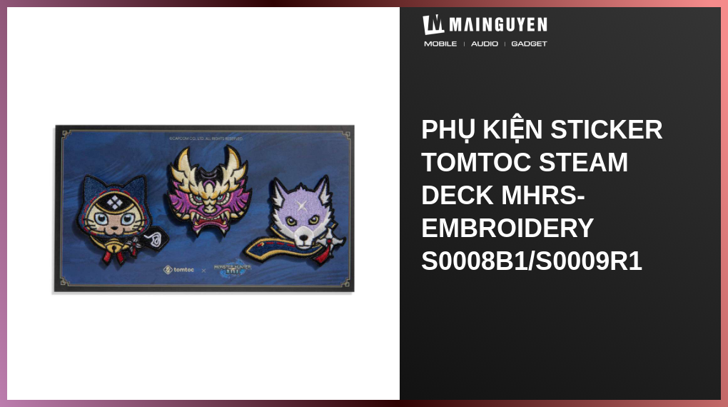 Phụ kiện Sticker Tomtoc Steam Deck MHRS-Embroidery S0008B1/S0009R1 ...