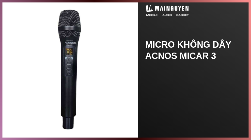 Micro không dây ACNOS MiCar 3(SPK57073) | mainguyen.vn