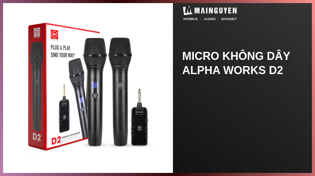 Micro không dây Alpha Works D2(SPK57245) | mainguyen.vn