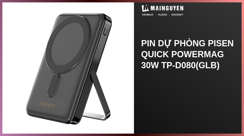 Pin dự phòng Pisen Quick POWERMag 30W TP-D080(GLB)(A57937) | mainguyen.vn