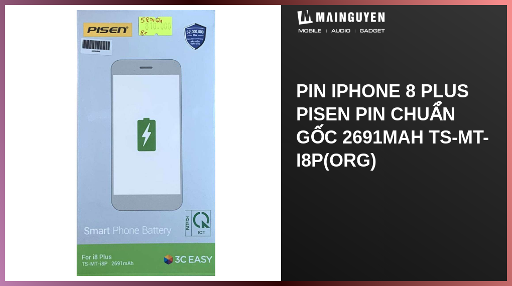 Pin iPhone 8 Plus Pisen Pin Chuẩn Gốc 2691mAh TS-MT-I8p(ORG)(A58764 ...