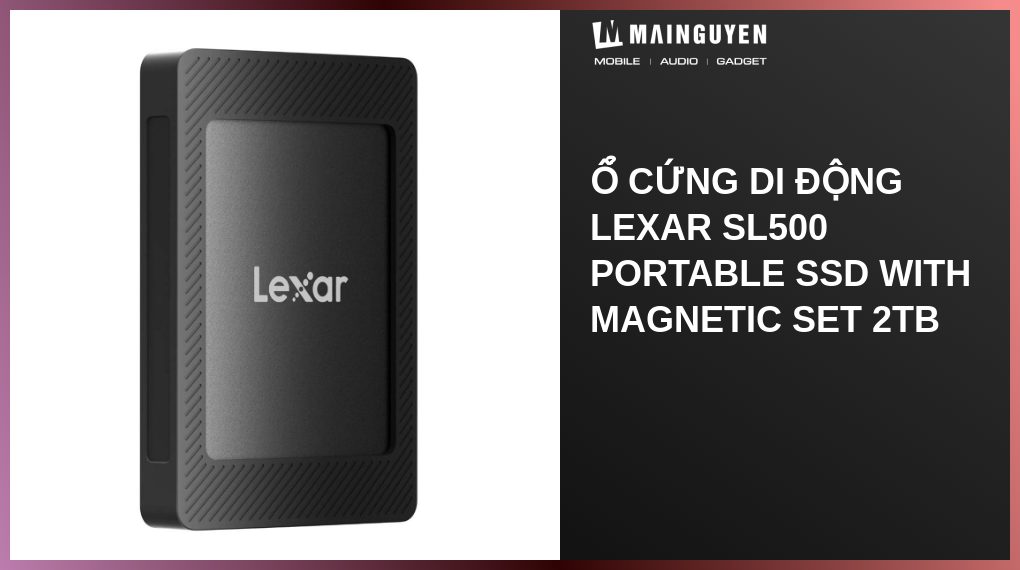 Ổ cứng di động Lexar SL500 Portable SSD with Magnetic Set 2TB(A59191 ...