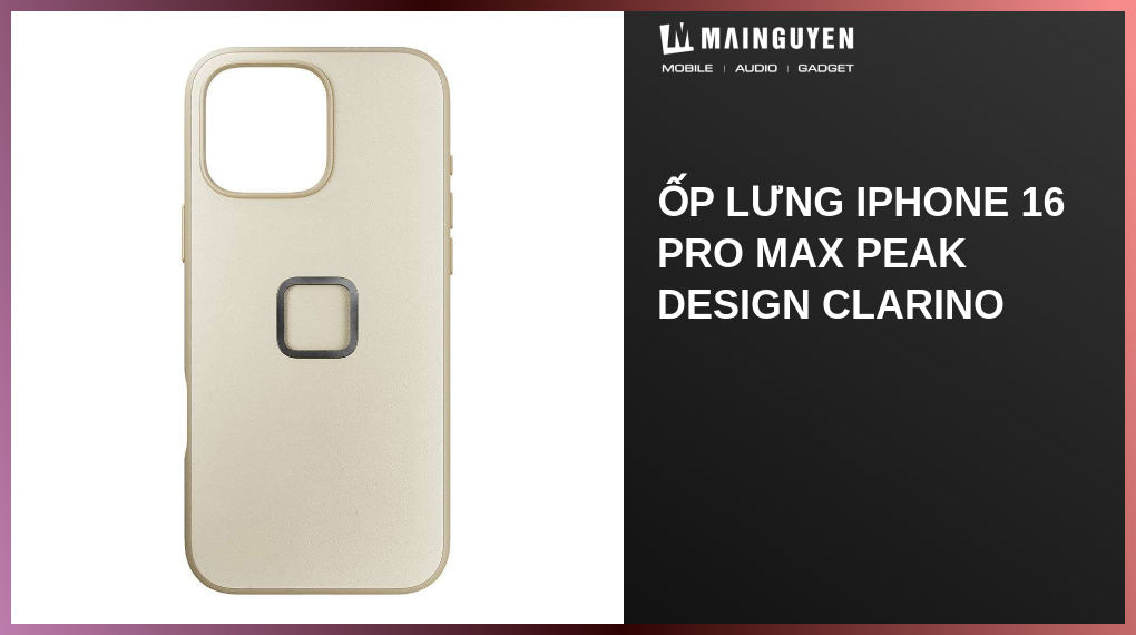 Ốp lưng iPhone 16 Pro Max Peak Design Clarino(PKT61704) | mainguyen.vn