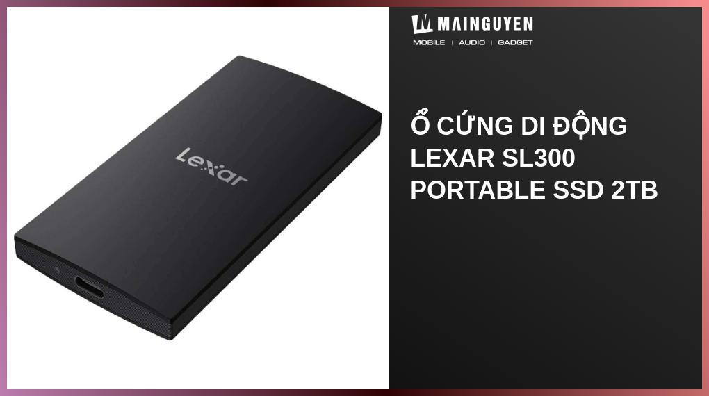 Ổ cứng di động Lexar SL300 Portable SSD 2TB(A62201) | mainguyen.vn