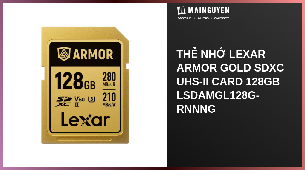Thẻ nhớ Lexar ARMOR GOLD SDXC UHS-II Card 128GB LSDAMGL128G-RNNNG ...