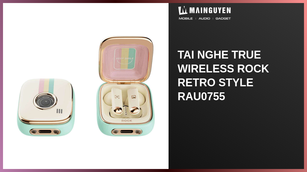 Tai nghe True Wireless ROCK Retro Style RAU0755(HP63222) | mainguyen.vn